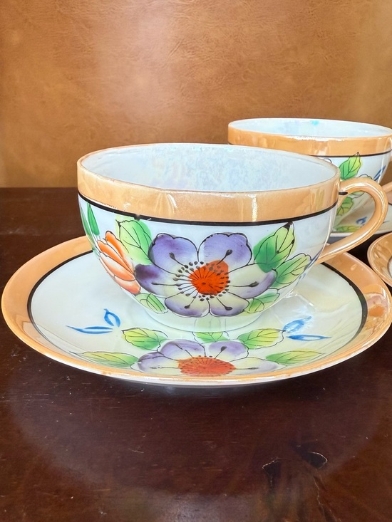 Kitchen | Vintage Japanese Lusterware From 192s Handpainted Teacup And ...